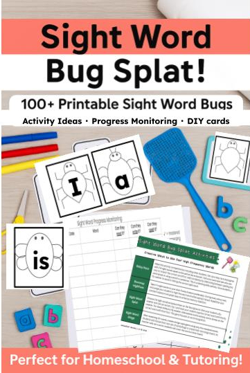 Sight Word Bug Splat - Make Learning Fun Again! - Ms.Medlock Teaches